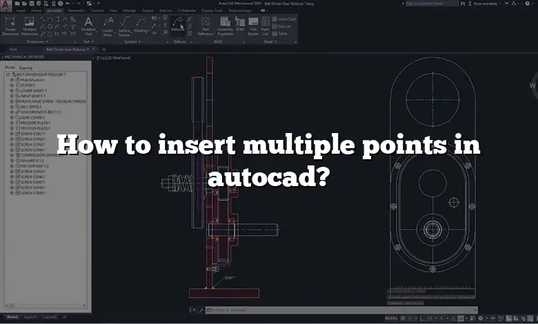 How to insert multiple points in autocad? - CADdikt