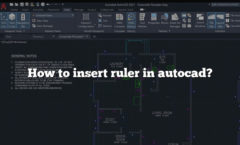 How to insert ruler in autocad? - CADdikt