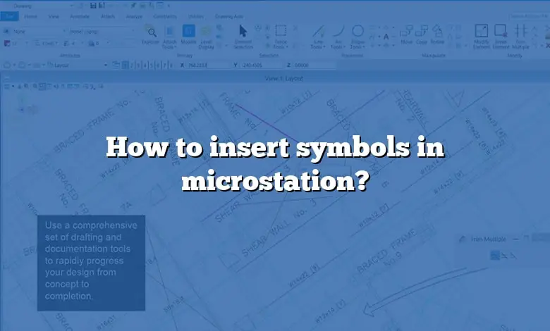 How to insert symbols in microstation? - CADdikt