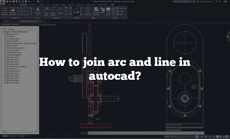 How to join arc and line in autocad? - CADdikt