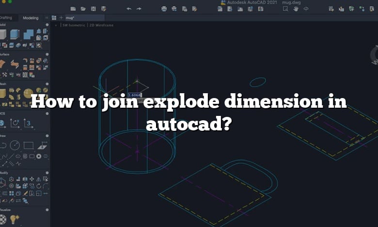 How to join explode dimension in autocad? - CADdikt