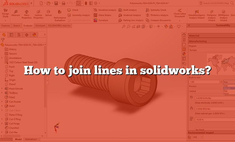 How to join lines in solidworks? - CADdikt