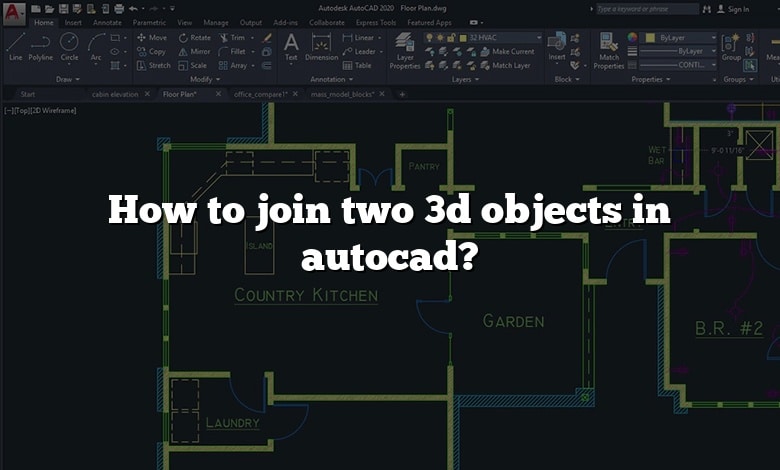 How To Join Two 3d Objects In Autocad Caddikt