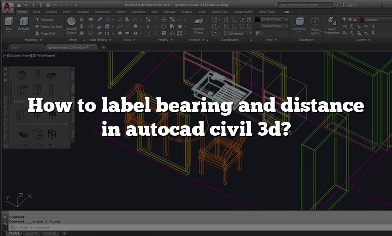 How to label bearing and distance in autocad civil 3d? - CADdikt