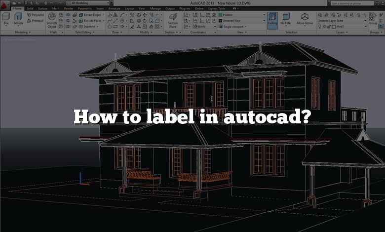 How to label in autocad? - CADdikt