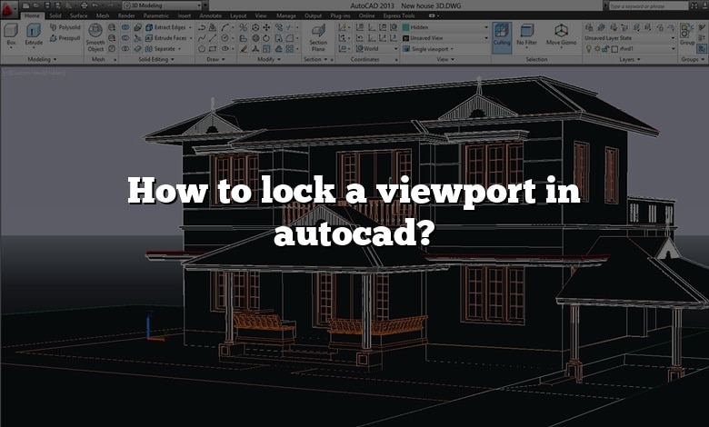 How to lock a viewport in autocad? - CADdikt