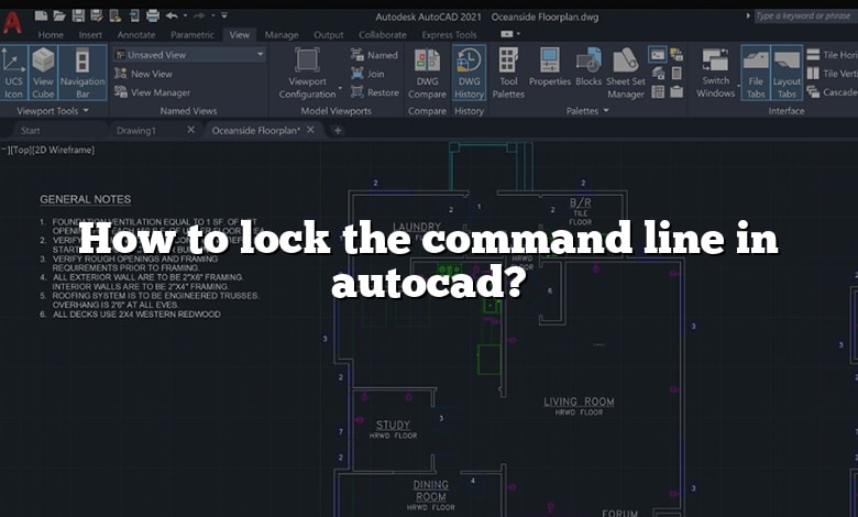 How to lock the command line in autocad? - CADdikt