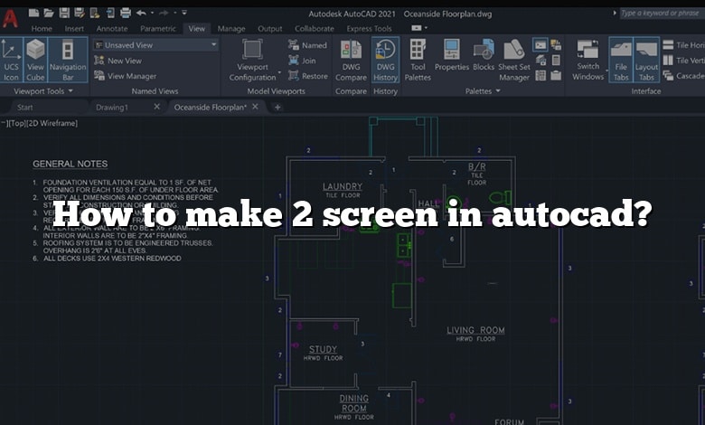 How to make 2 screen in autocad? - CADdikt