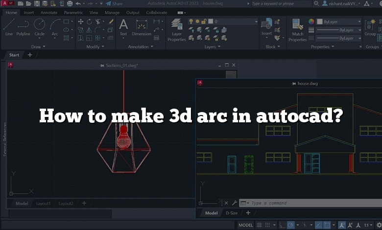 How to make 3d arc in autocad? - CADdikt