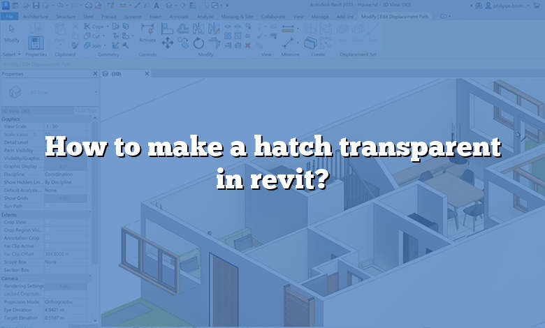 How to make a hatch transparent in revit? - CADdikt
