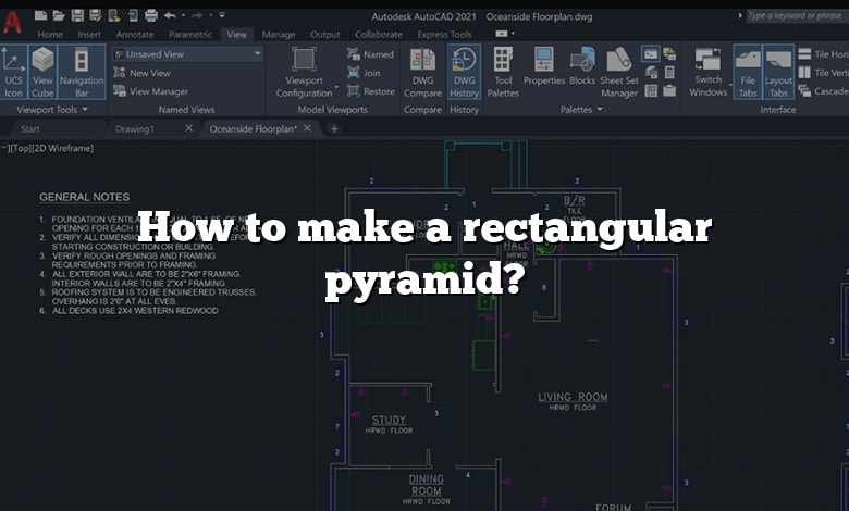 How to make a rectangular pyramid? - CADdikt