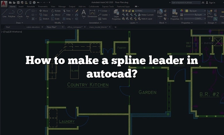 How to make a spline leader in autocad? - CADdikt