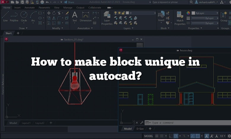 How to make block unique in autocad? - CADdikt