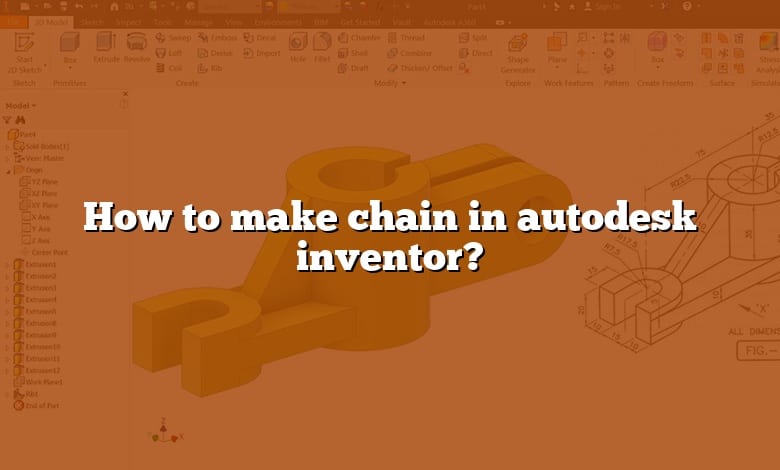 How to make chain in autodesk inventor? - CADdikt