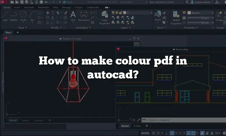 How to make colour pdf in autocad? - CADdikt