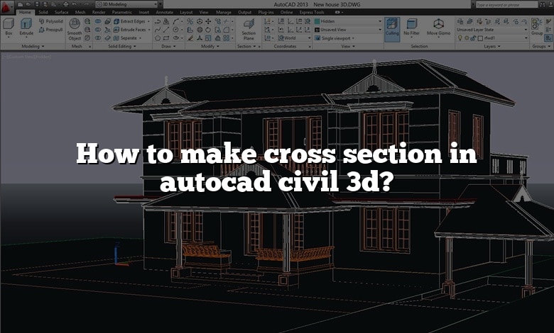 How to make cross section in autocad civil 3d? - CADdikt