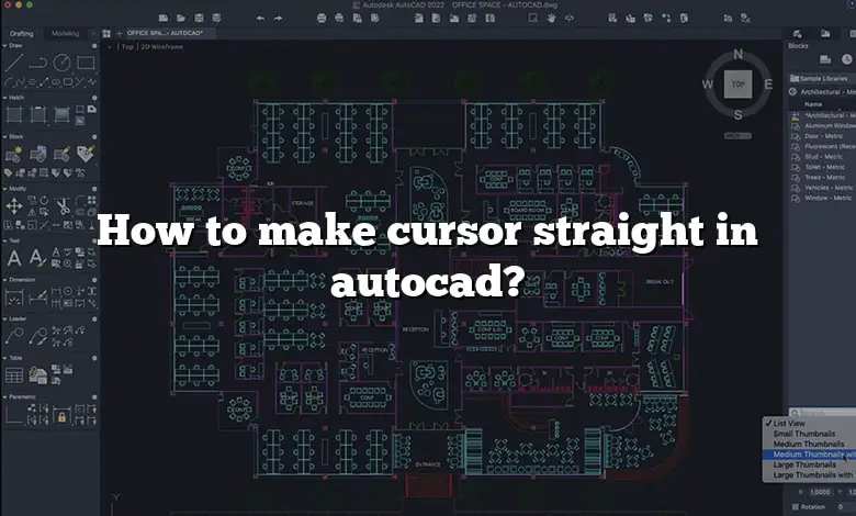 How to make cursor straight in autocad? - CADdikt
