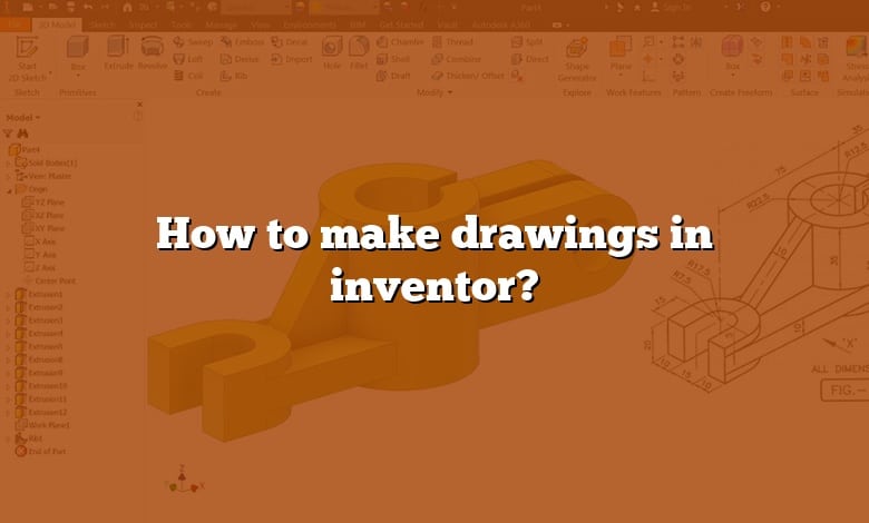 How to make drawings in inventor? - CADdikt