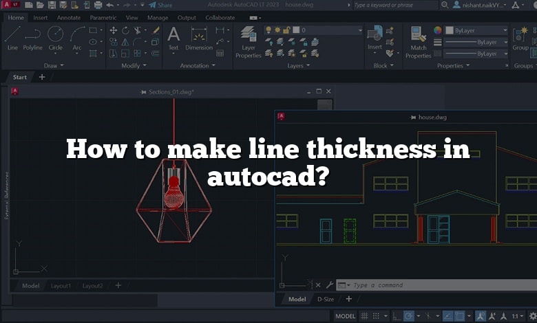 How to make line thickness in autocad? - CADdikt