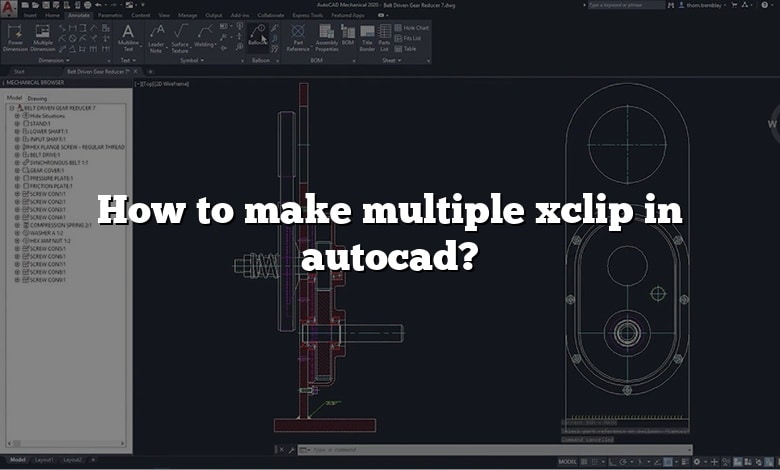 How to make multiple xclip in autocad? - CADdikt