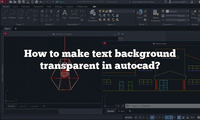 How to make text background transparent in autocad? - CADdikt