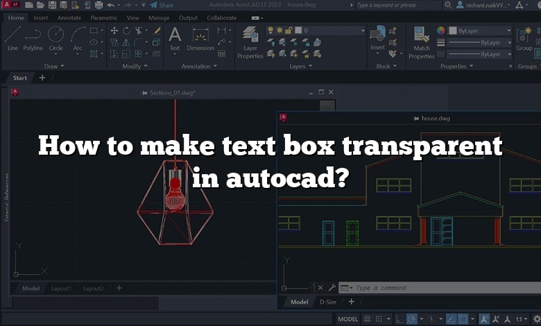 How to make text box transparent in autocad? - CADdikt