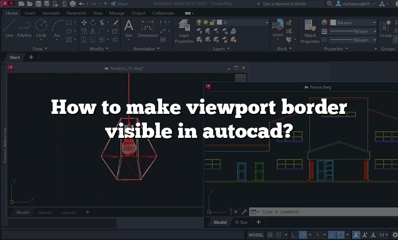How to make viewport border visible in autocad? - CADdikt