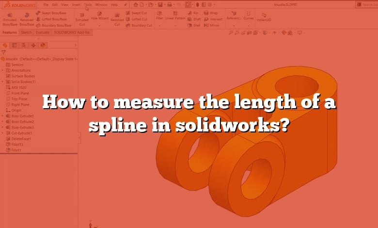 How to measure the length of a spline in solidworks? - CADdikt