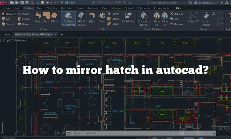 How to mirror hatch in autocad? - CADdikt