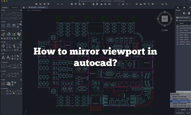 How to mirror viewport in autocad? - CADdikt