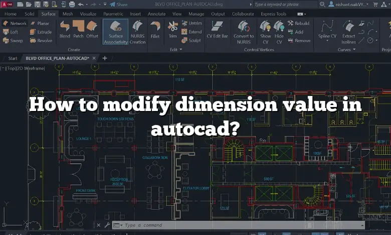 How to modify dimension value in autocad? - CADdikt