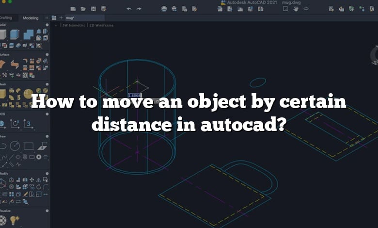 How to move an object by certain distance in autocad? - CADdikt