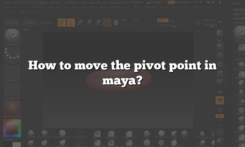 How to move the pivot point in maya? - CADdikt