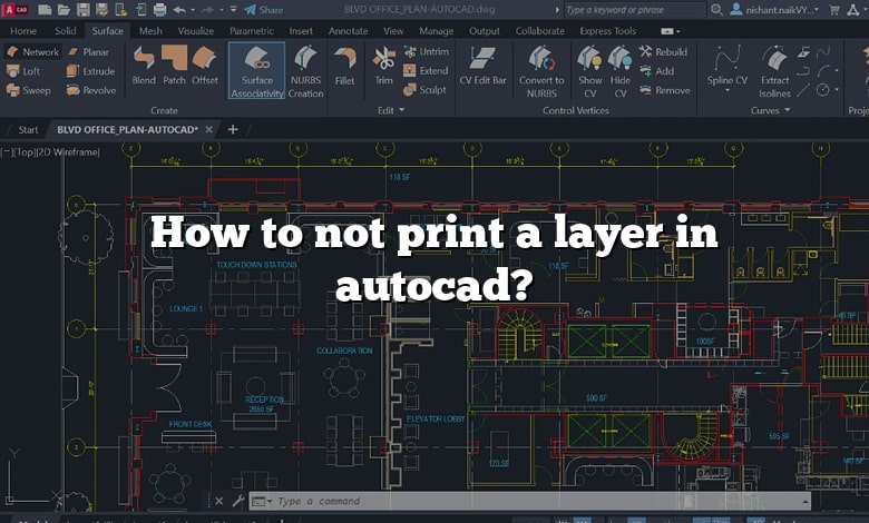 How to not print a layer in autocad? - CADdikt
