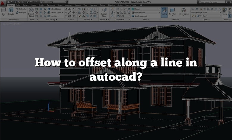 How to offset along a line in autocad? - CADdikt