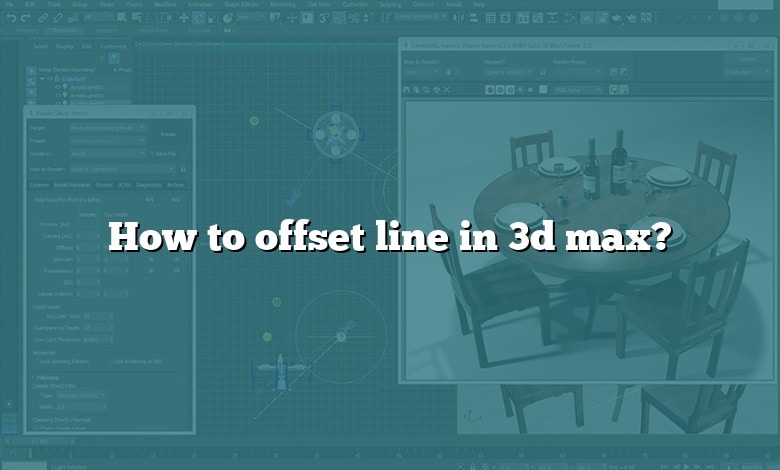 How to offset line in 3d max? - CADdikt