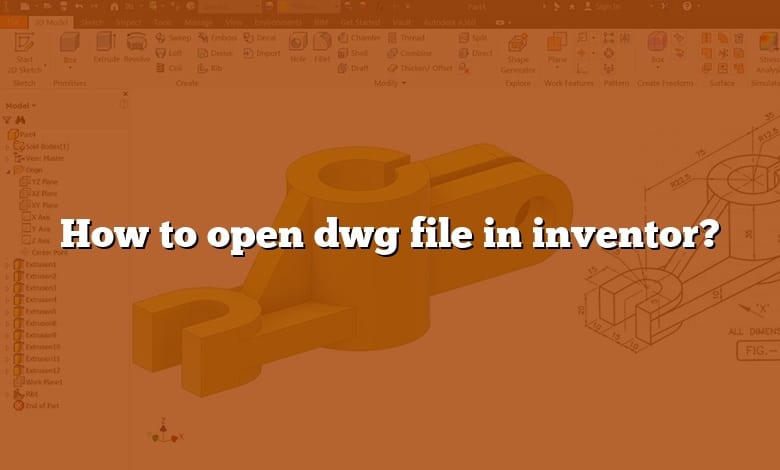 How to open dwg file in inventor? - CADdikt