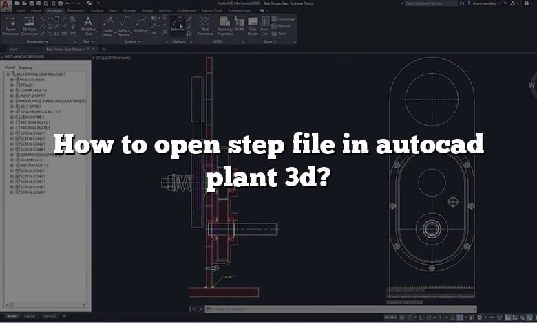 How to open step file in autocad plant 3d? - CADdikt