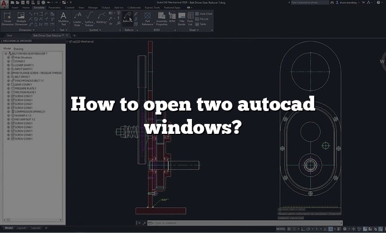 How to open two autocad windows? - CADdikt