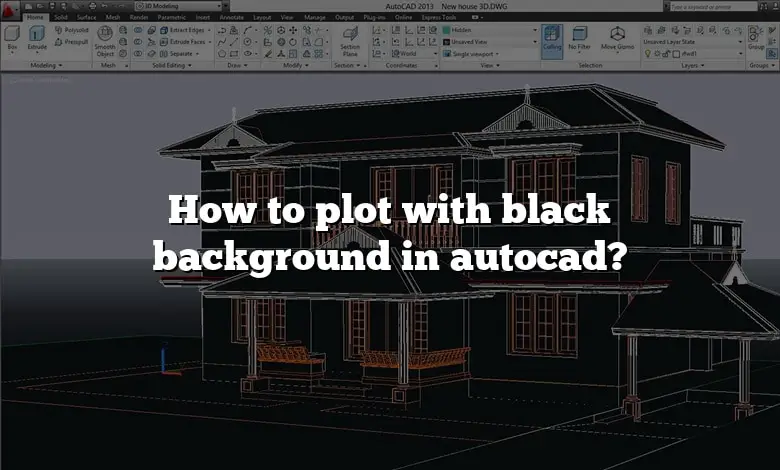 How to plot with black background in autocad? - CADdikt