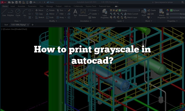 How to print grayscale in autocad? - CADdikt