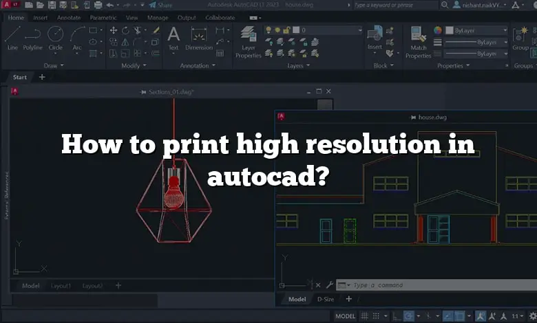How to print high resolution in autocad? - CADdikt