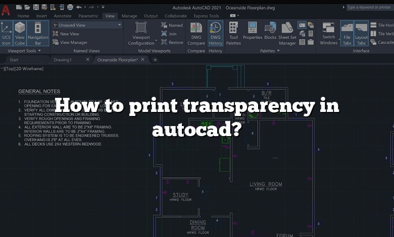 How to print transparency in autocad? - CADdikt