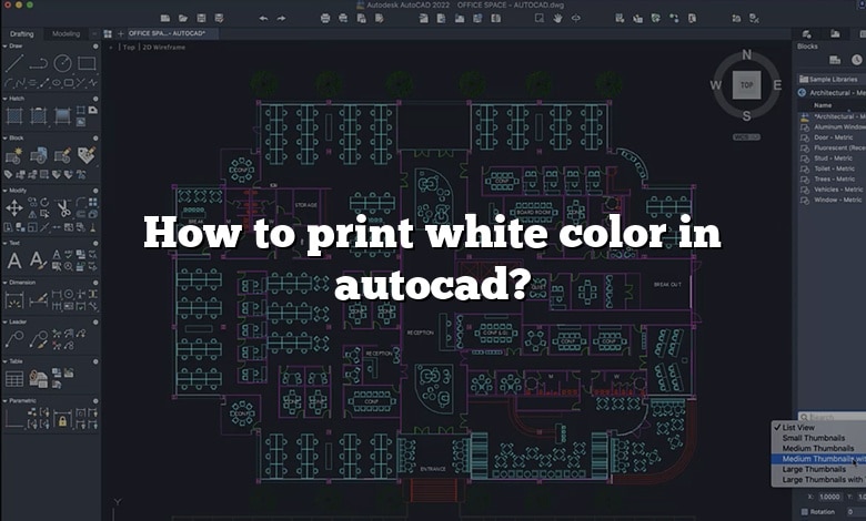 How to print white color in autocad? - CADdikt