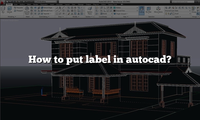 How to put label in autocad? - CADdikt