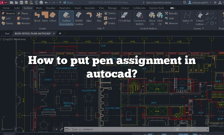 How to put pen assignment in autocad? - CADdikt