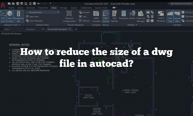 How to reduce the size of a dwg file in autocad? - CADdikt