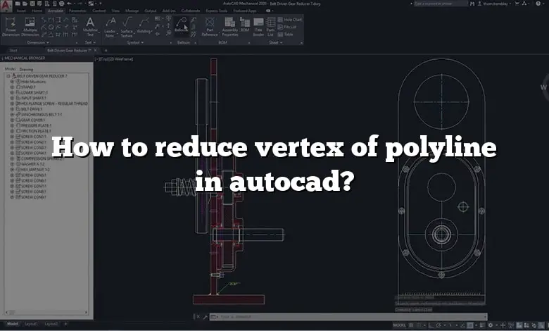 How to reduce vertex of polyline in autocad? - CADdikt