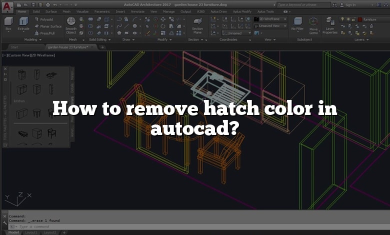 How to remove hatch color in autocad? - CADdikt