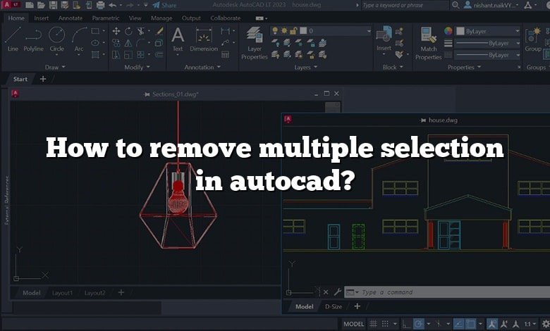How to remove multiple selection in autocad? - CADdikt